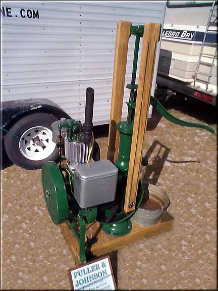 Fuller and Johnson Antique Pump Jack Engine